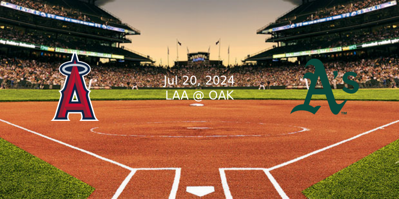 Boxscore for Angels vs Athletics - 7/20/24 - WriteNow™ by EV Analytics