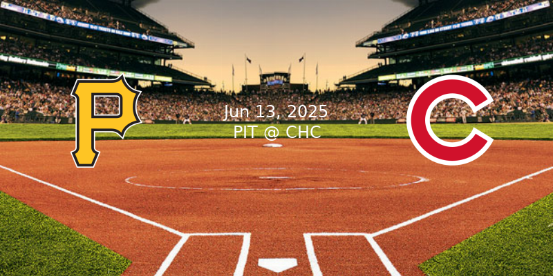 Stream the Pirates vs Cubs Game Live - 6/13/2025 - WriteNow™ by EV ...