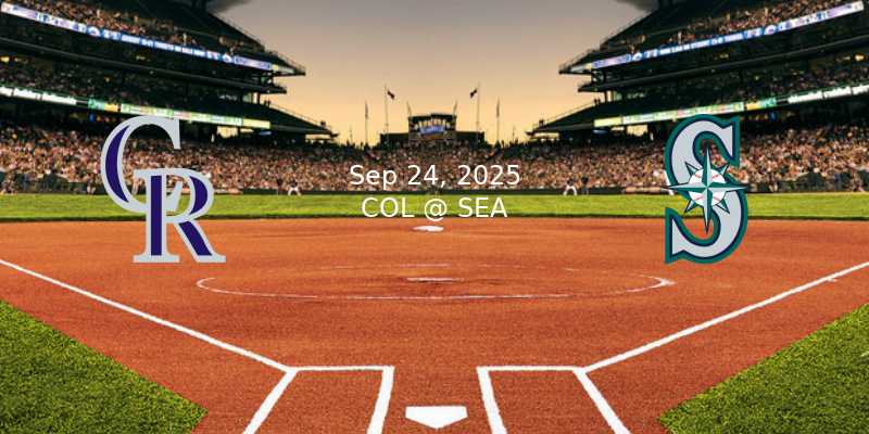 Discover Betting Trends and Expert Picks for Rockies vs Mariners - 9/24 ...